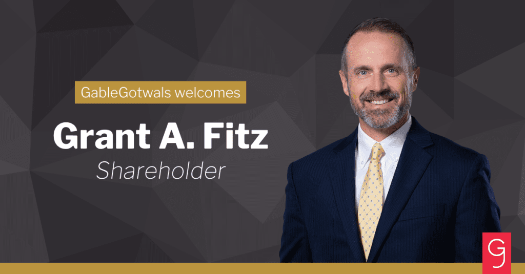 GableGotwals Welcomes Grant A. Fitz to the Firm - GableGotwals